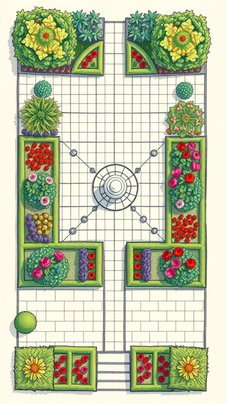 25 Creative Square Garden Design Layout Ideas for Your Outdoor Space